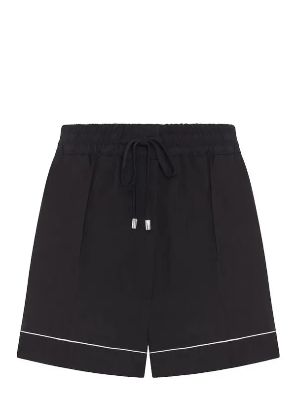 Sportmax Satin Jogger Shorts - Black