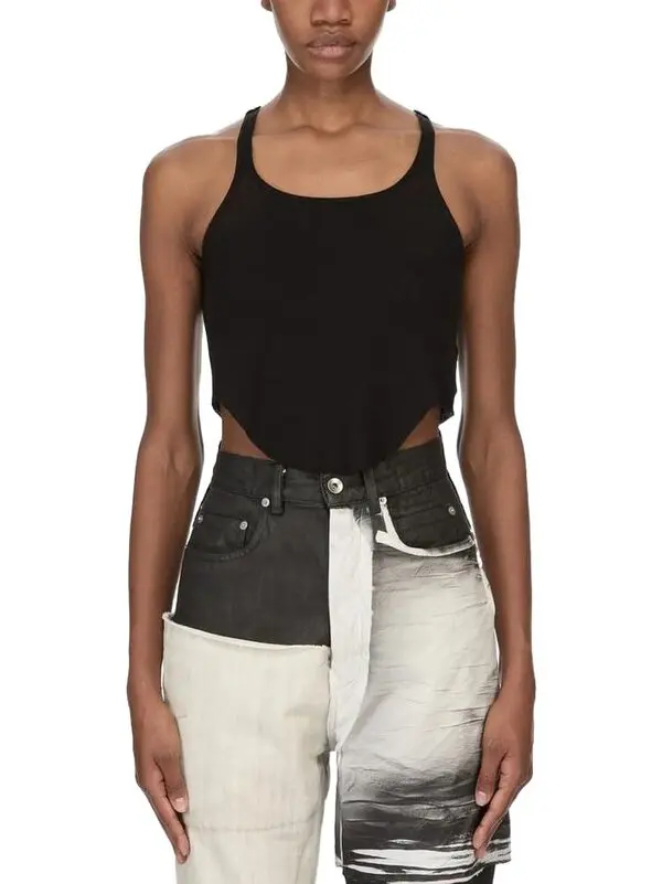 Rick Owens Cotton Tank Top - Black
