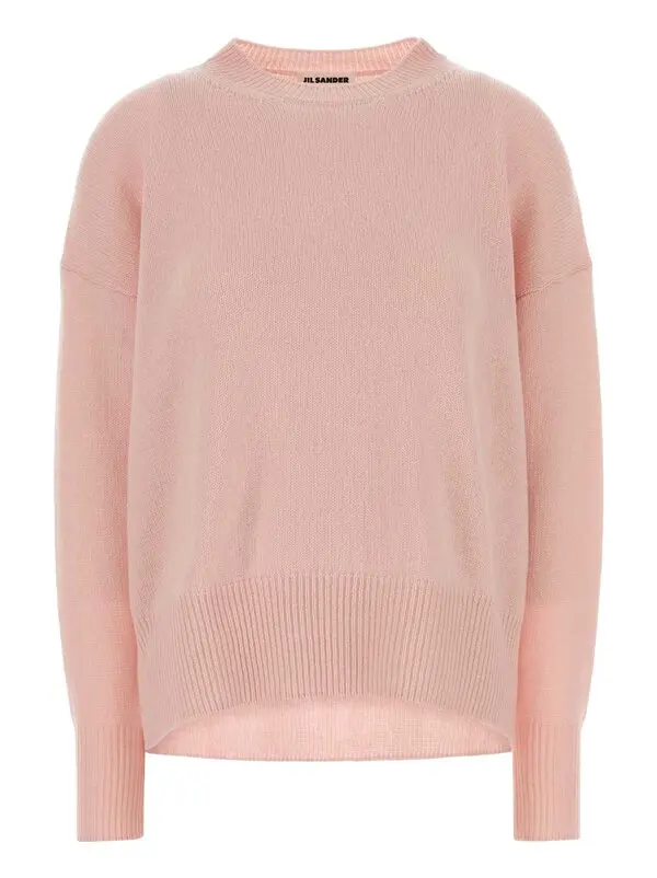 JIL SANDER Cashmere Oversize Sweater - Pink