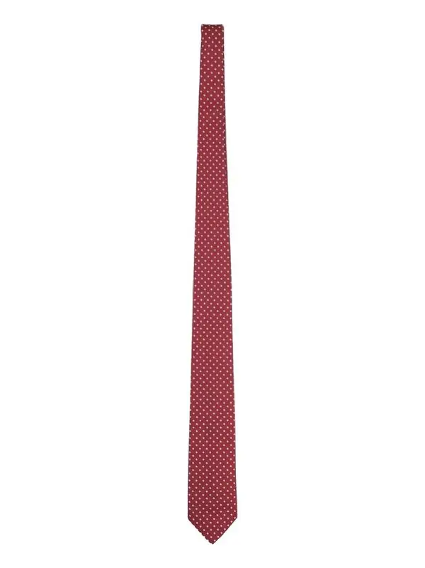 BOSS Cravatta In Misto Seta - Red