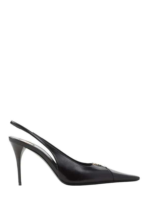 Saint Laurent Babylone Slingback Pumps - Black