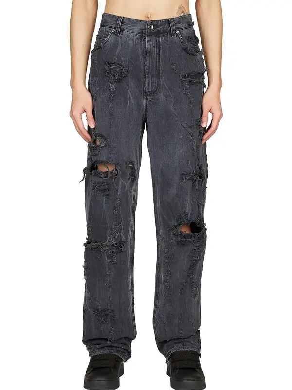 Dolce & Gabbana Distressed Denim Jeans - Black