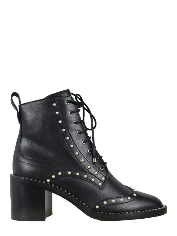 JIMMY CHOO Hannah Leather Boots - Black