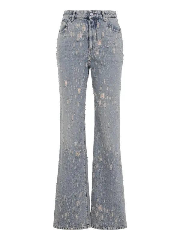 Alexander McQueen Distressed Jeans - Blue