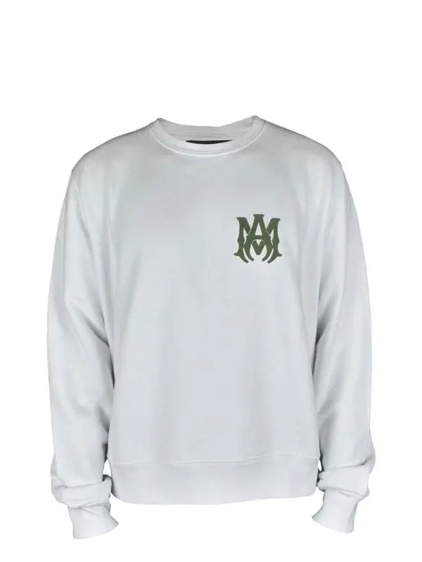 Amiri Printed Logo Crewneck Sweatshirt - White