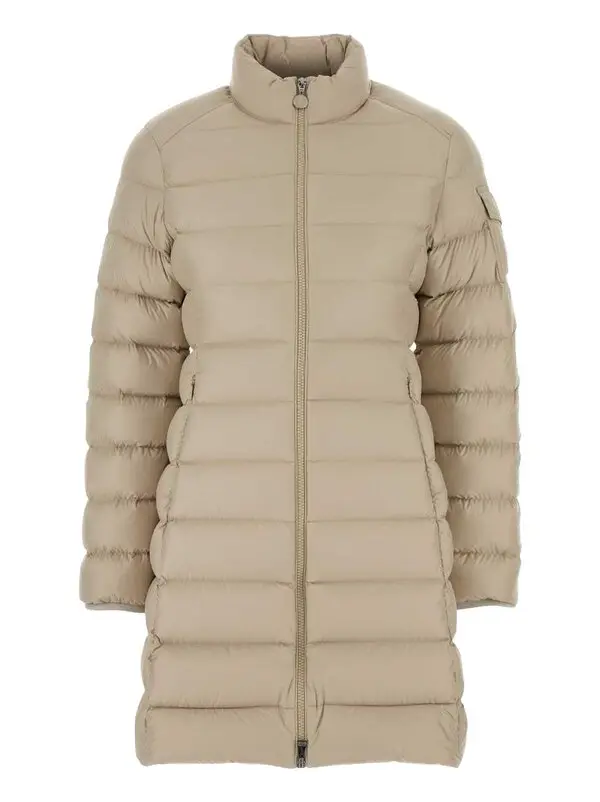 Moncler Sand Polyester Igesse Down Jacket - Brown