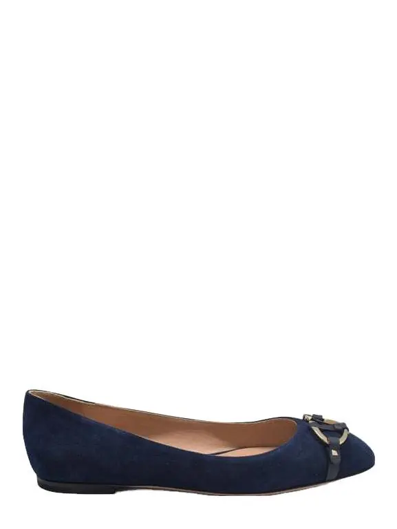 Valentino Garavani Suede Ballerina Flats - Blue