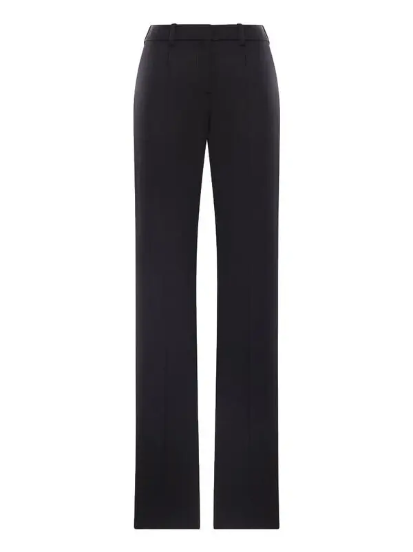 Balenciaga Slim Fit Tailored Trousers - Black