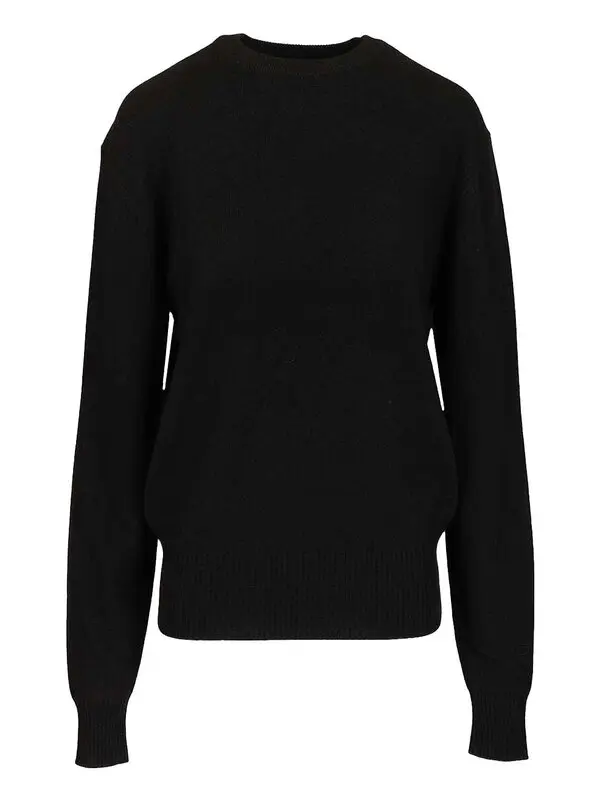 TOTEME Classic Cashmere Crew Knit - Black