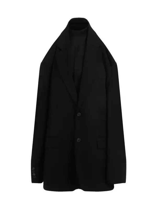 Balenciaga Suspended Tailored Dress - Black