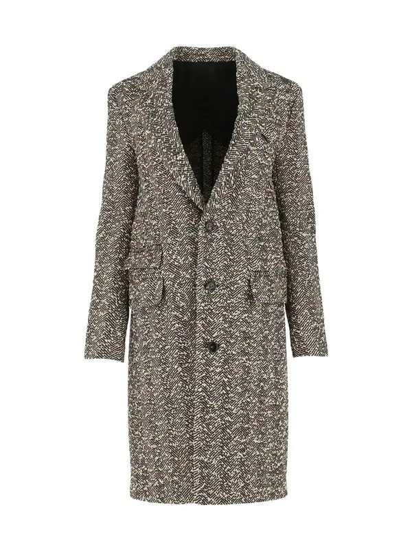 Bottega Veneta Embroidered Stretch Wool Blend Coat - Multicolor