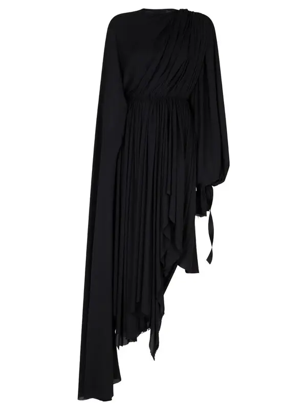 Balenciaga Draped Dress - Black