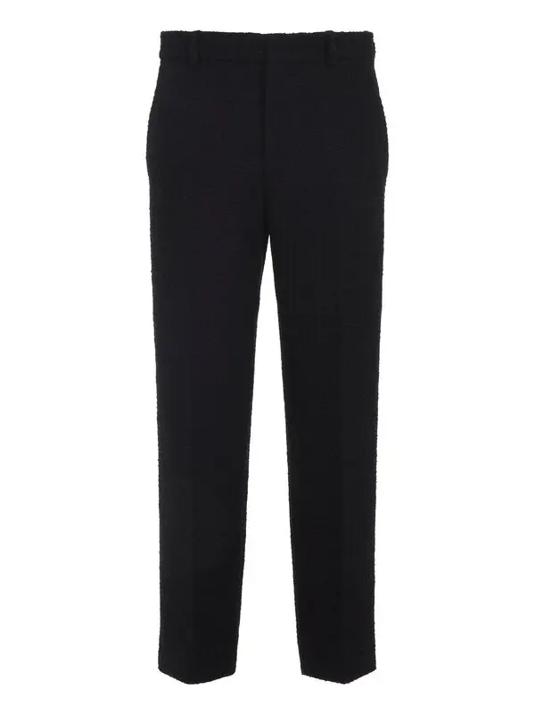 Gucci Boucle Straight-leg Pants - Black