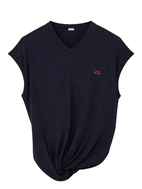 Loewe Wool V-necked Sweater Vest - Multicolor