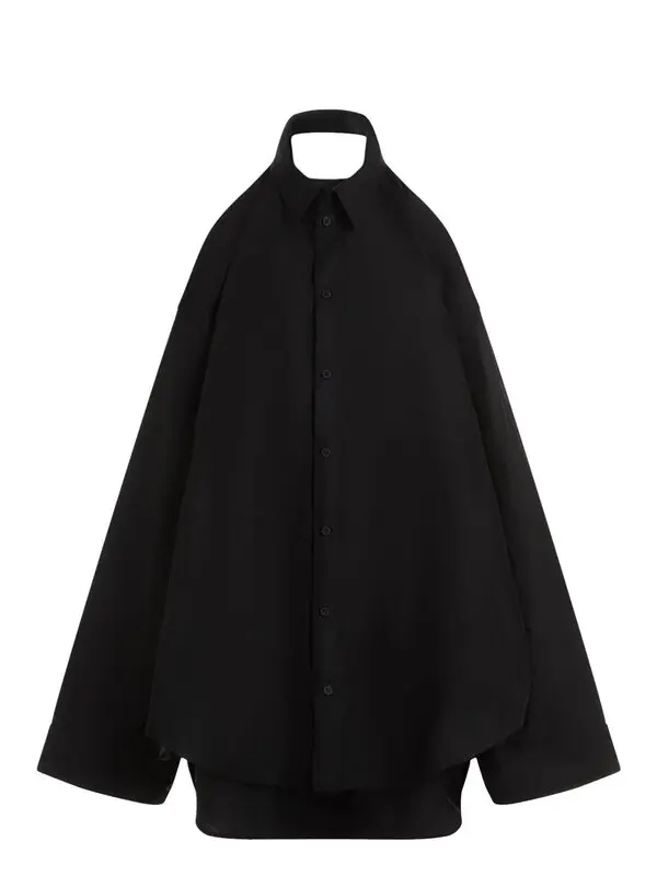 Balenciaga Suspended Shirt Dress - Black