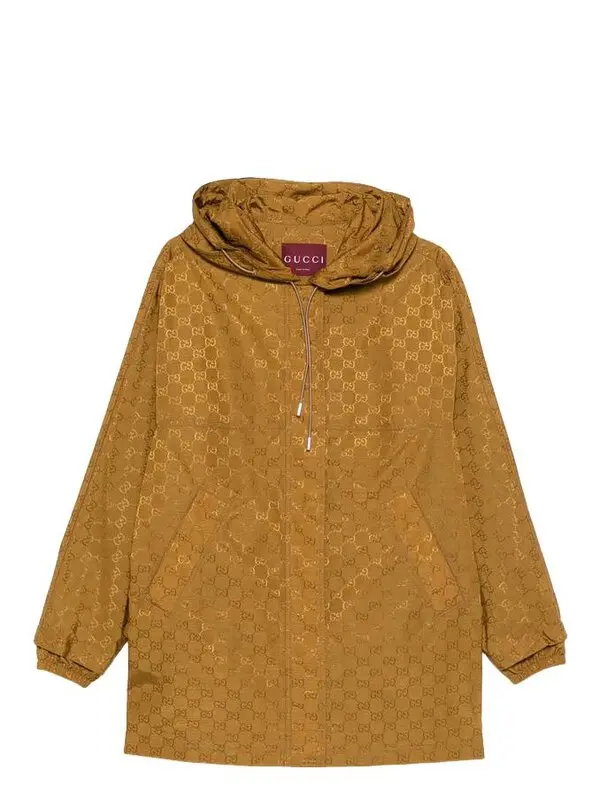 Gucci Oversized Hooded Jacket - Cream