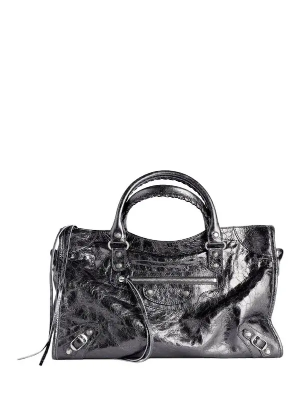 Balenciaga Le City Medium Bag In Steel Grey - Multicolor