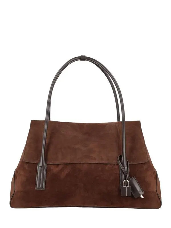 TOM FORD Borsa Tote In Suede - Brown