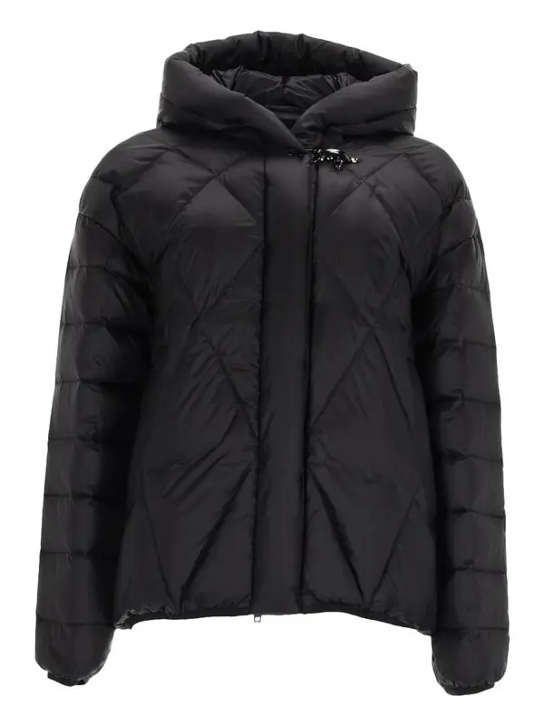 FAY Piumino Argyle Degrad - Black