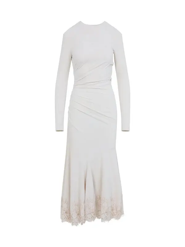 Alberta Ferretti Velvet Midi Dress - Multicolor