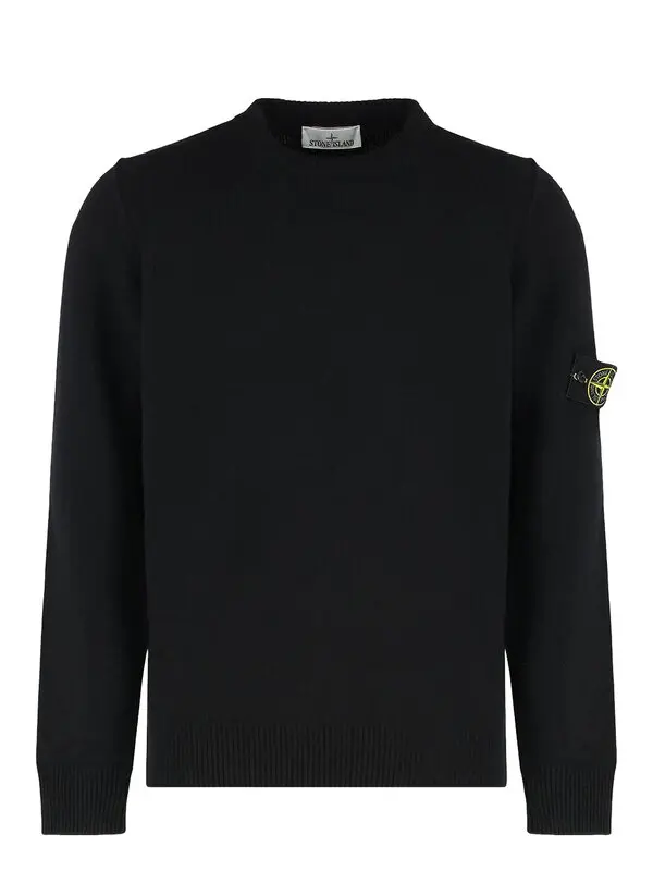 Stone Island Wool Blend Sweater - Black