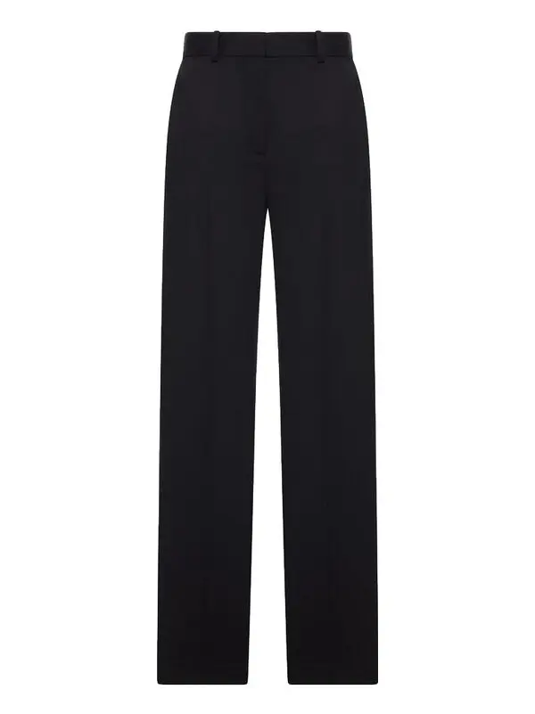Loewe Tailored Trousers With Contrasting Side Band - Black