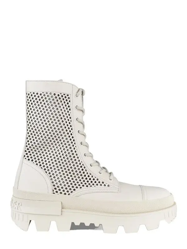Moncler Carinne Ankle Boots - Cream