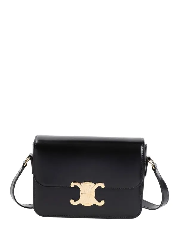 Celine Teen Triomphe Shoulder Bag - Black