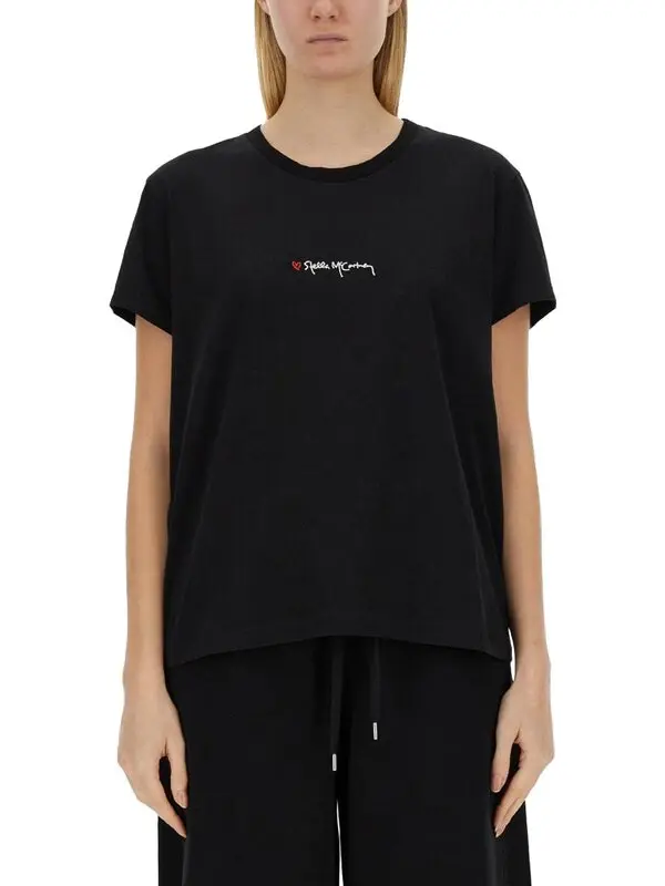Stella McCartney Logo T-shirt - Black