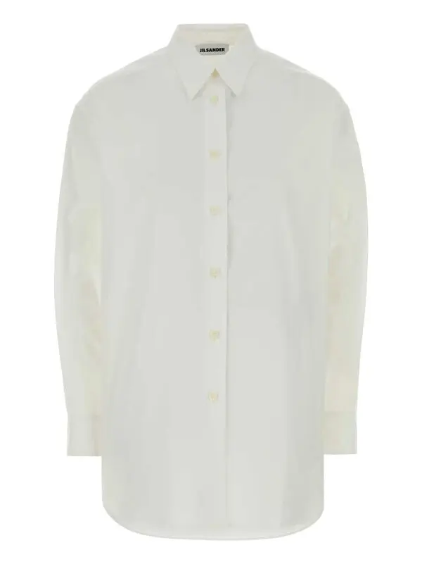 JIL SANDER Poplin Oversize Shirt - White