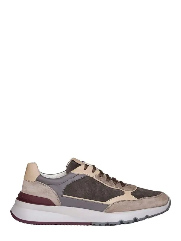 Brunello Cucinelli Nubuck And Suede Sneakers - Multicolor