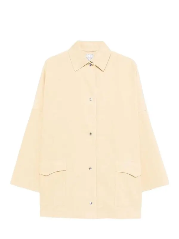 TOTEME Neutrals Coats Single Breasted Coats - Cream