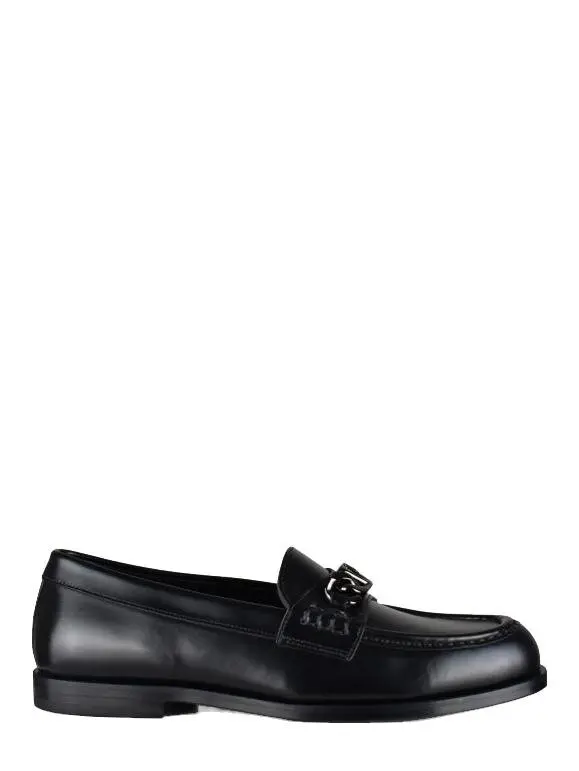 Valentino Garavani Smooth Leather Loafers - Black