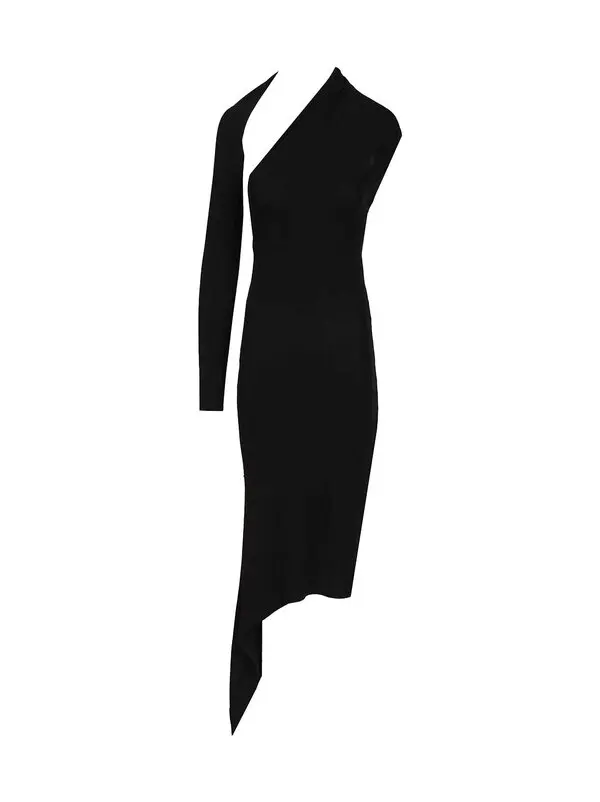 COURREGES One-shoulder Dress - Black