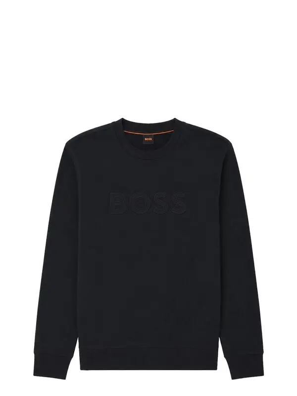 BOSS Felpa We_logo Relaxed Fit - Black