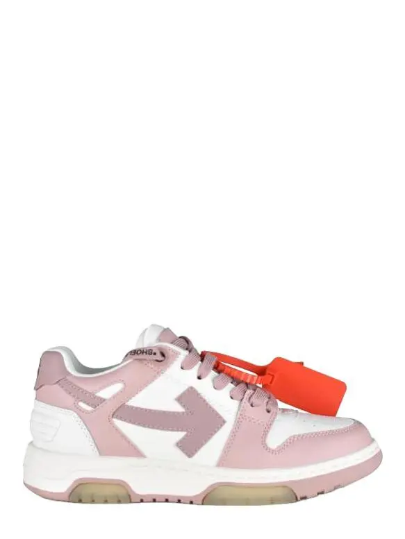 Off-White Out Of Office Leather Sneakers - Pink