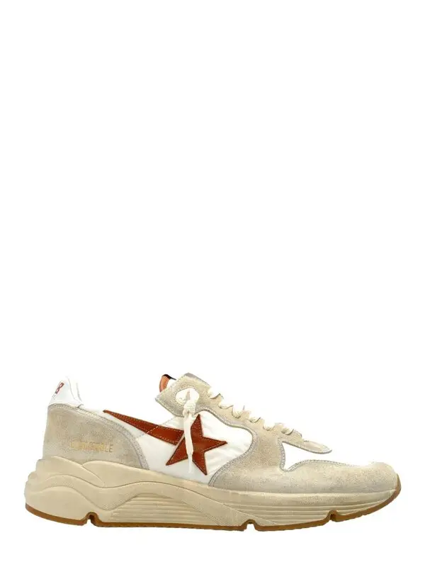 GOLDEN GOOSE Running Sole Nylon And Suede Sneakers - White
