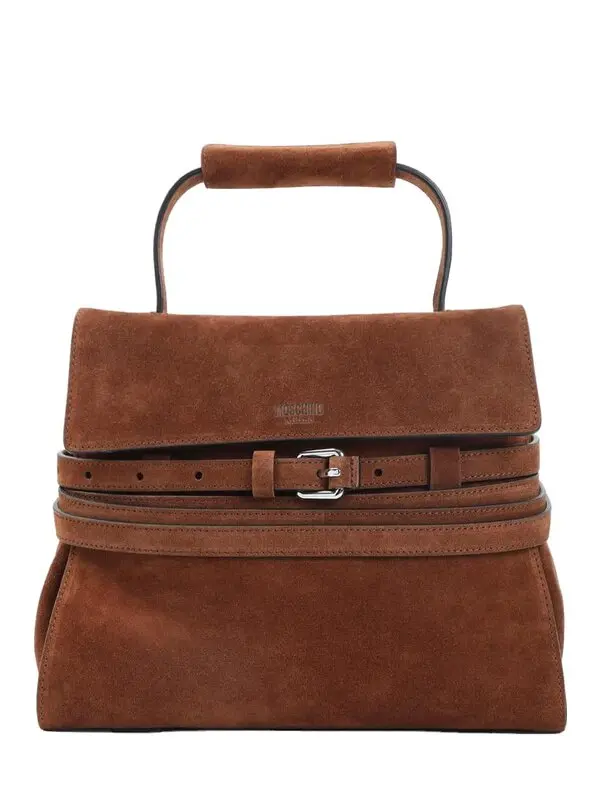 Moschino Belted Top-handle Bag - Brown