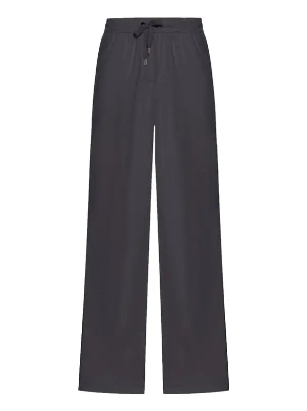 Brunello Cucinelli Wide Leg Trousers With Drawstring - Multicolor