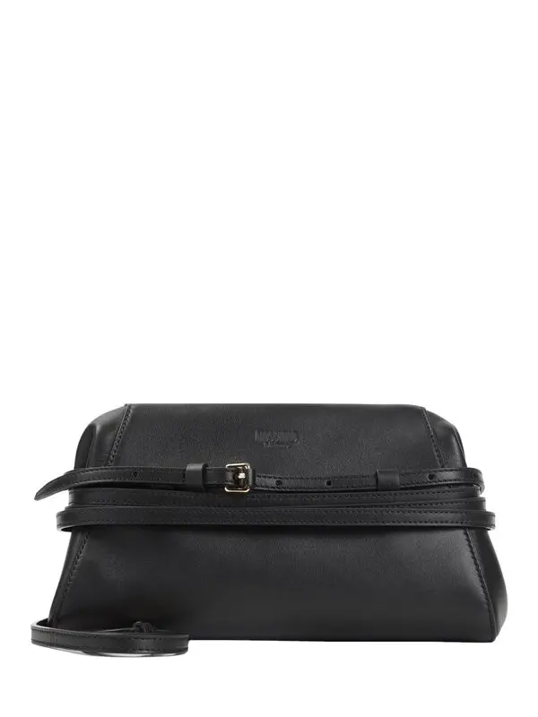 Moschino Belted Shoulder Bag - Black