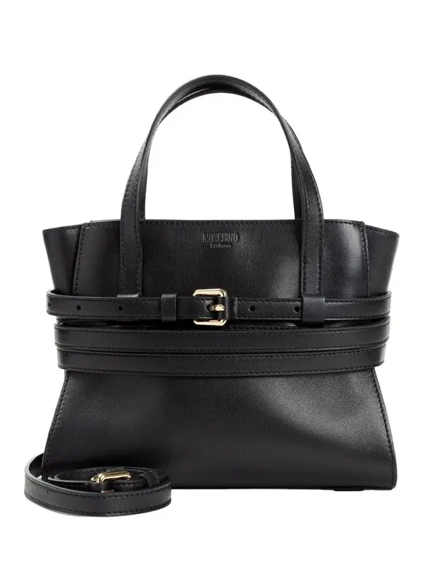 Moschino Belted Handbag - Black