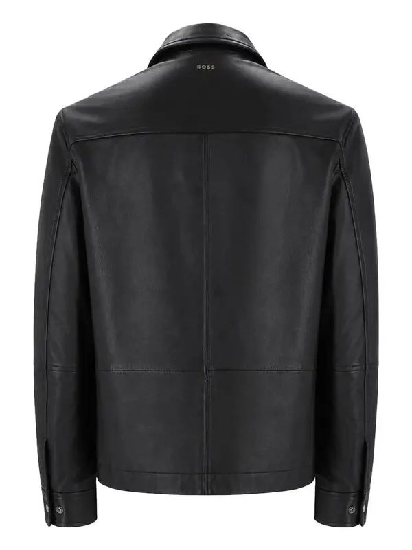 BOSS Leather Joban Jacket - Black