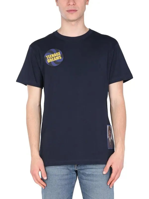 Raf Simons Crew Neck T-shirt - Blue