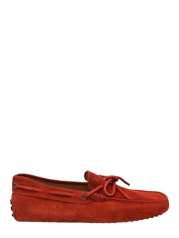 TOD'S Suede Loafers - Red