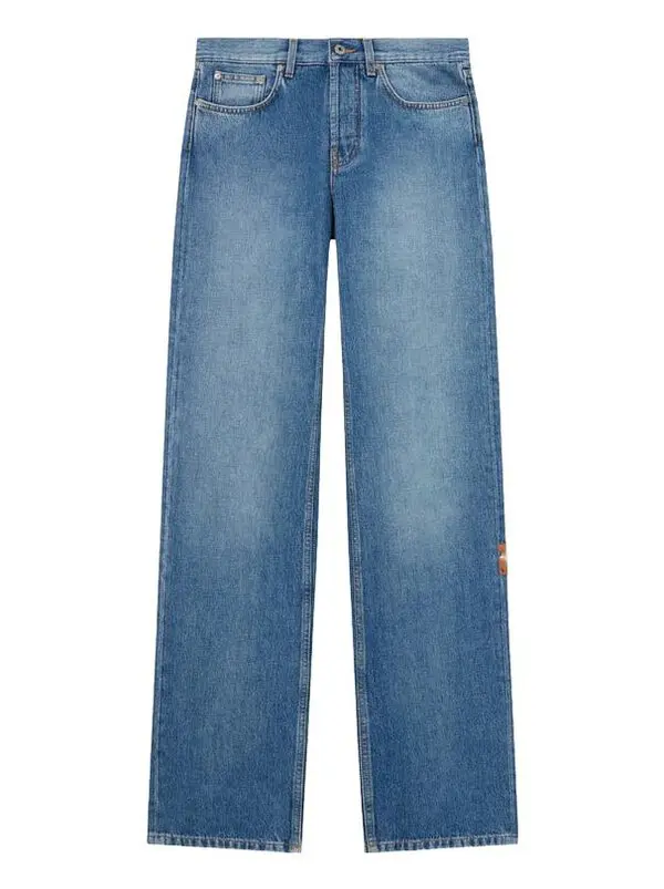 Off-White Denim Straight-leg Jeans - Blue