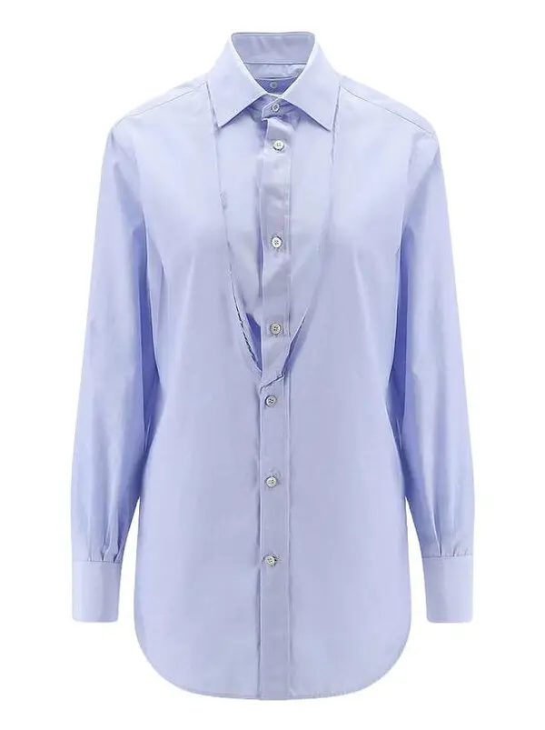 MAISON MARGIELA Cotton Shirt - Blue