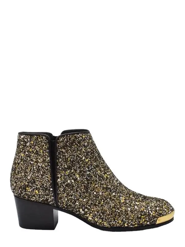 GIUSEPPE ZANOTTI Leather Ankle Boots - Gold