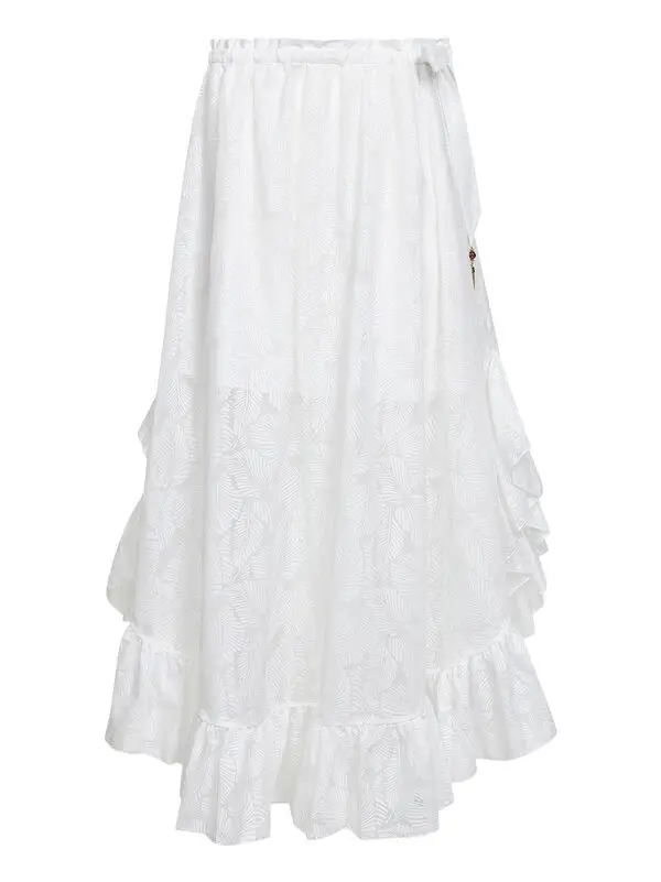Zimmermann Printed Cotton Blend Daylight Maxi Skirt - Multicolor