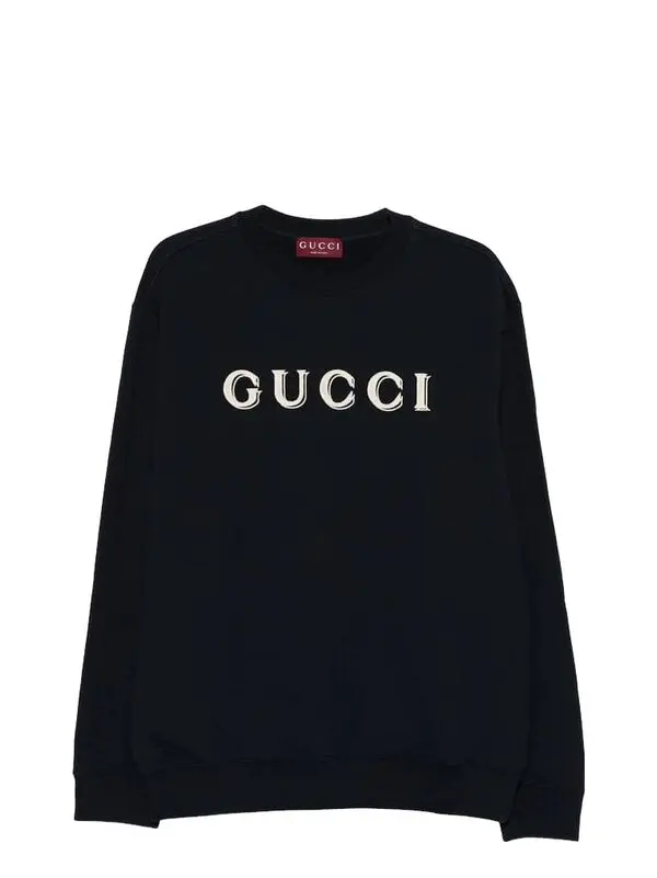 Gucci Logo Cotton Sweatshirt - Cream