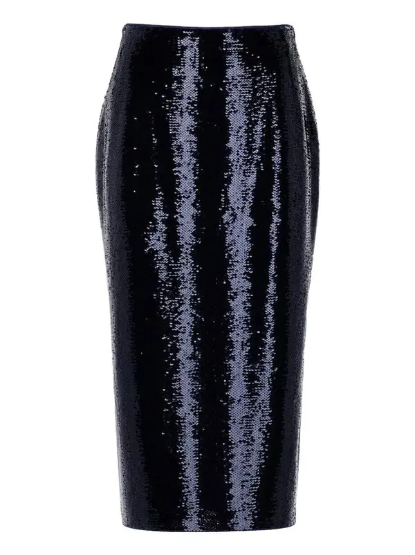 TOM FORD Sequined Midi Skirt - Blue